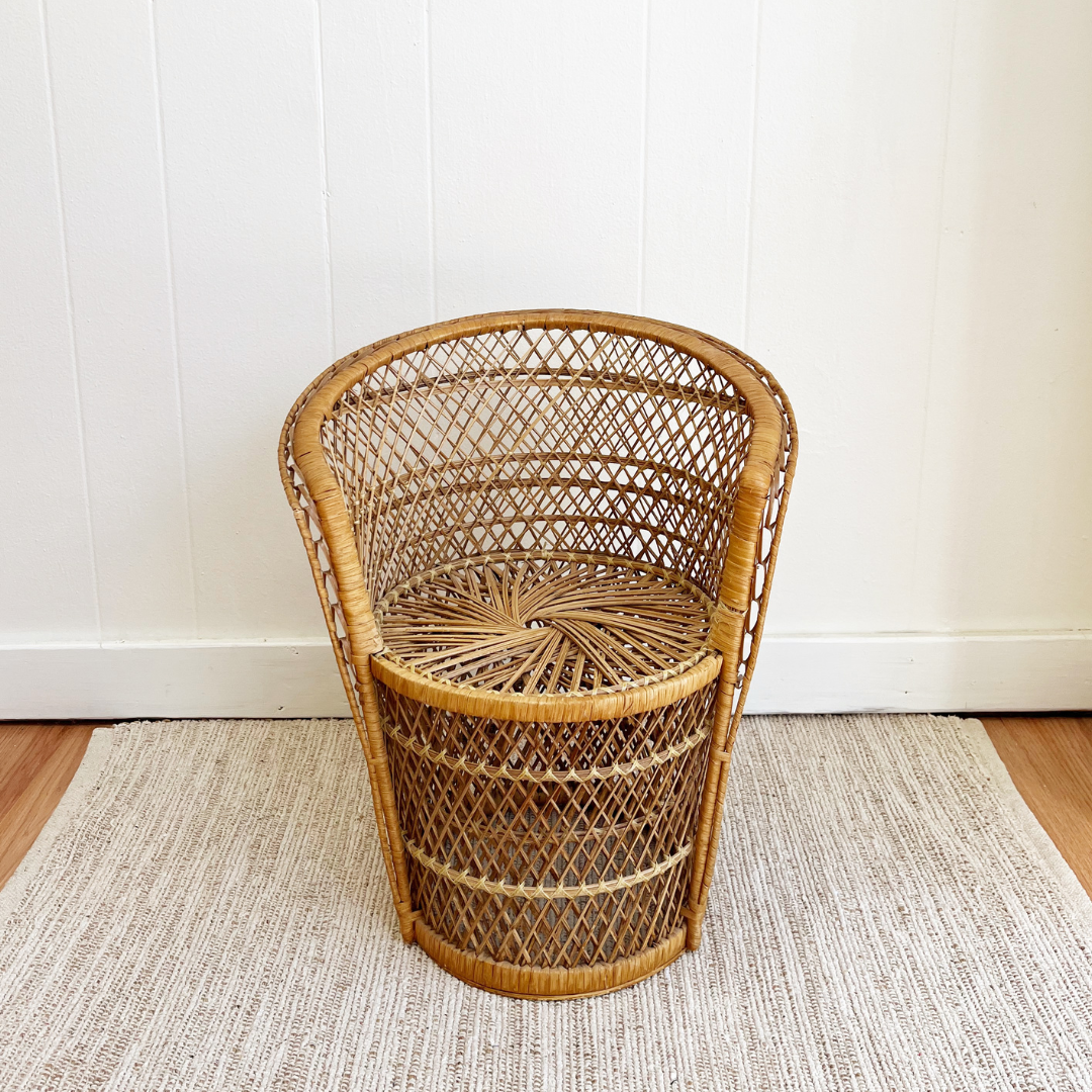 Wicker Bucket Chair – Hello Gracie Lou
